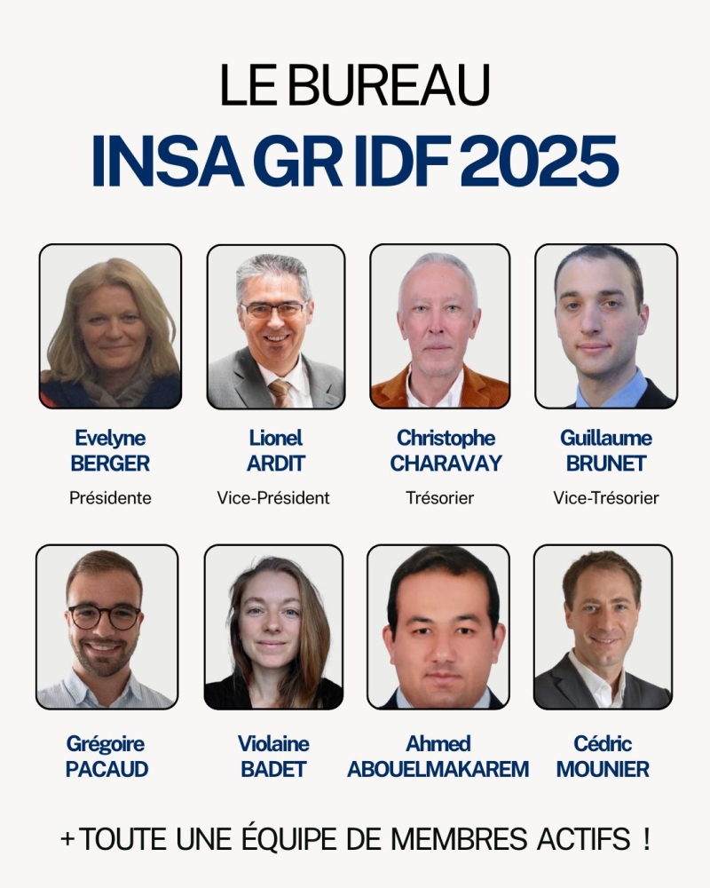 Présentation du bureau 2025 - INSA GR Ile de France